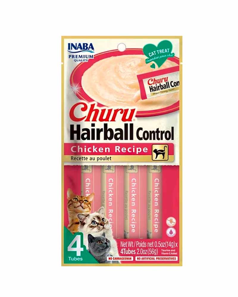 Inaba Churu Hairball Control Pollo – EcológicoPet