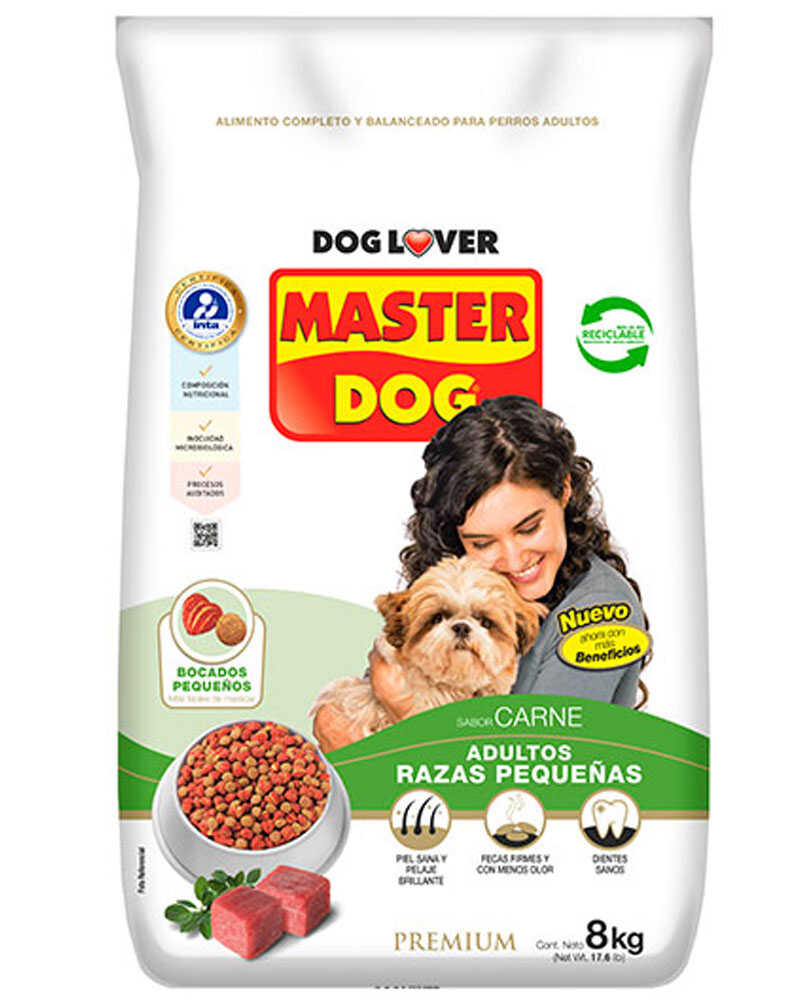 Master Dog Adulto Razas Pequeñas 8 Kg – EcológicoPet